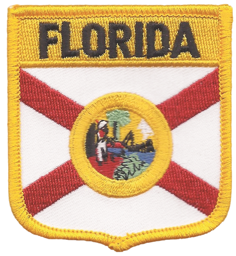 Showcase Florida Flag Patch Velcro Pride Uniforms